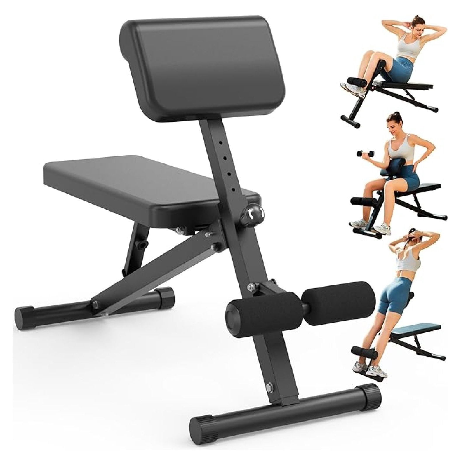Chair Adjustable Weight Foldable Workout Exercise Full Body Strength ...