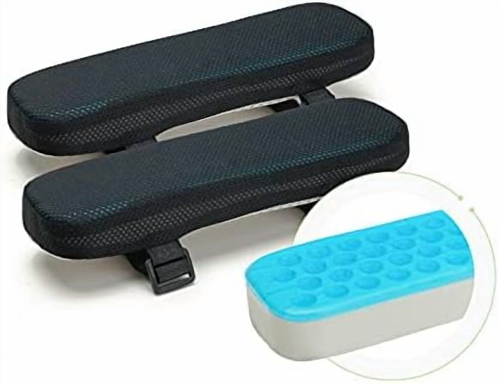 Chair Armrest Cooling Gel Cushions Elbow Pillow Pressure Relief Office ...