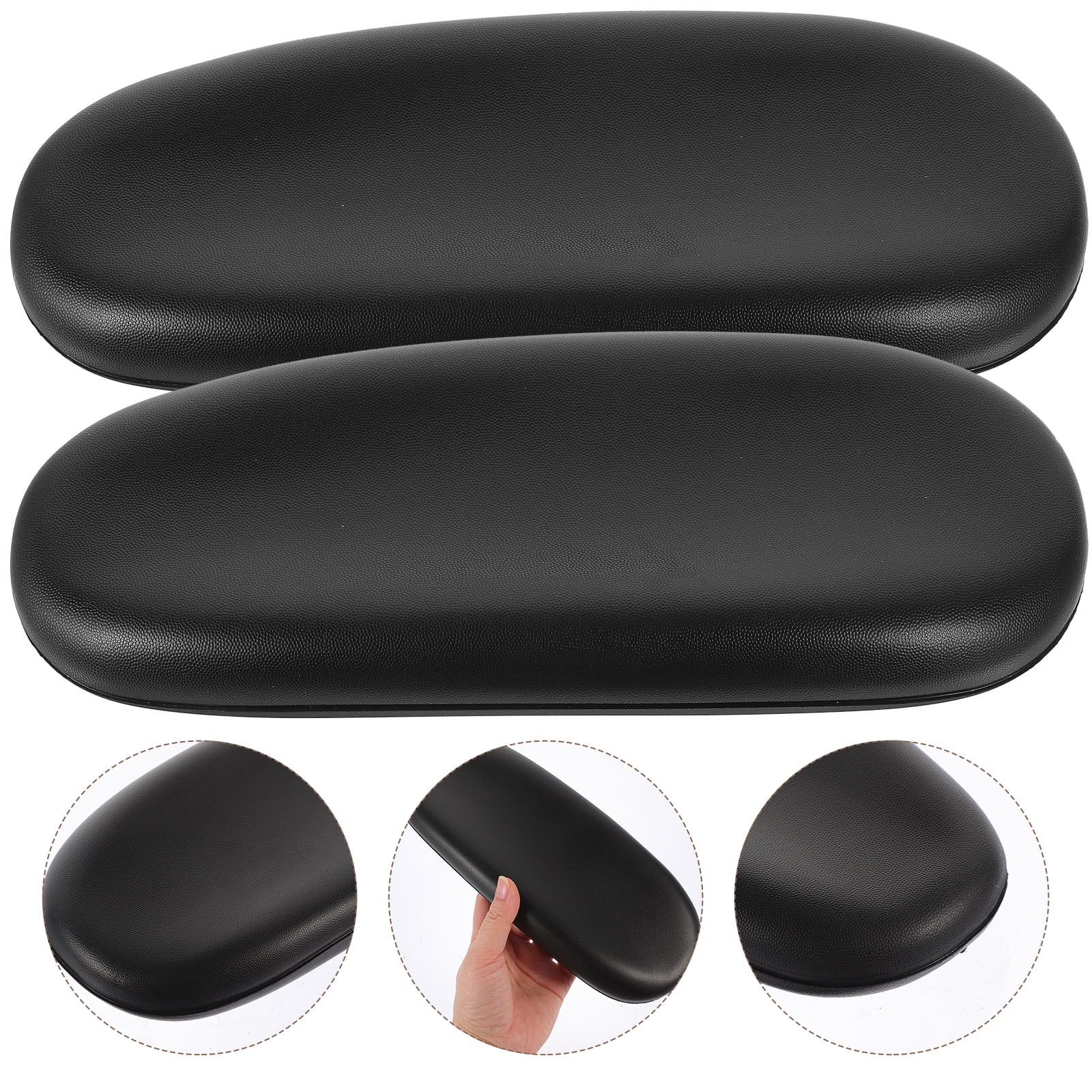 Amosfun Office Armrest Cover Contoured Handle Black 2Pcs - Walmart.com