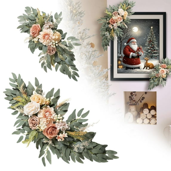 Chair Back Flower Simulation Bouquet, High-End Wedding Decoration Arch ...