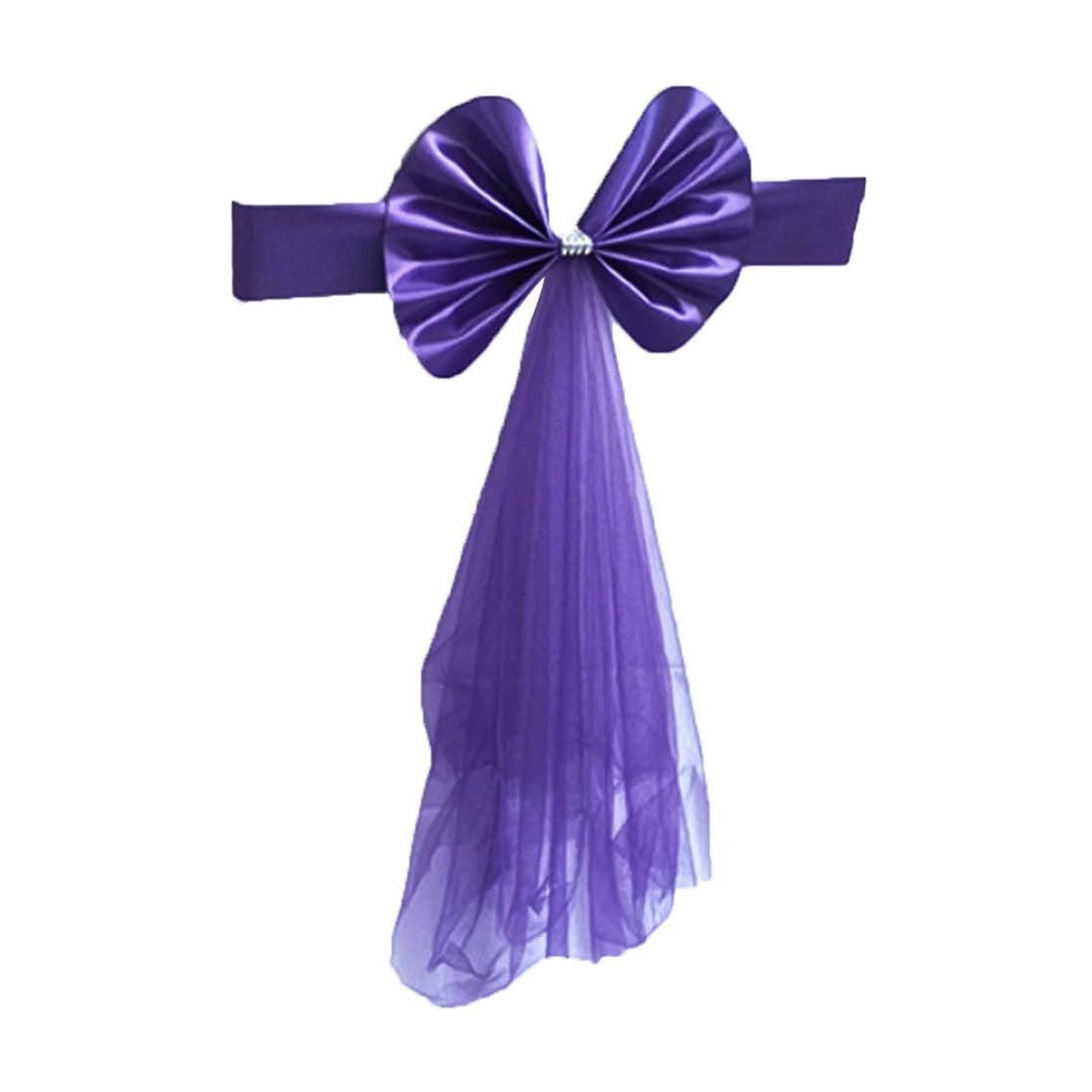Chair Bow, Christmas Decor - Qyaukm Stretchy Spandex Sash, Reusable ...
