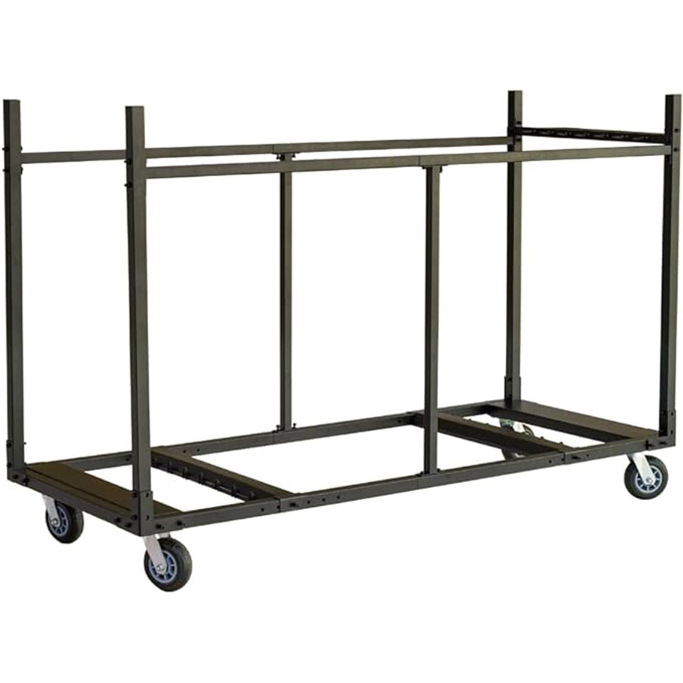 Furniture Utility Foldable Portable Rolling Table Storage Rack Trolley ...