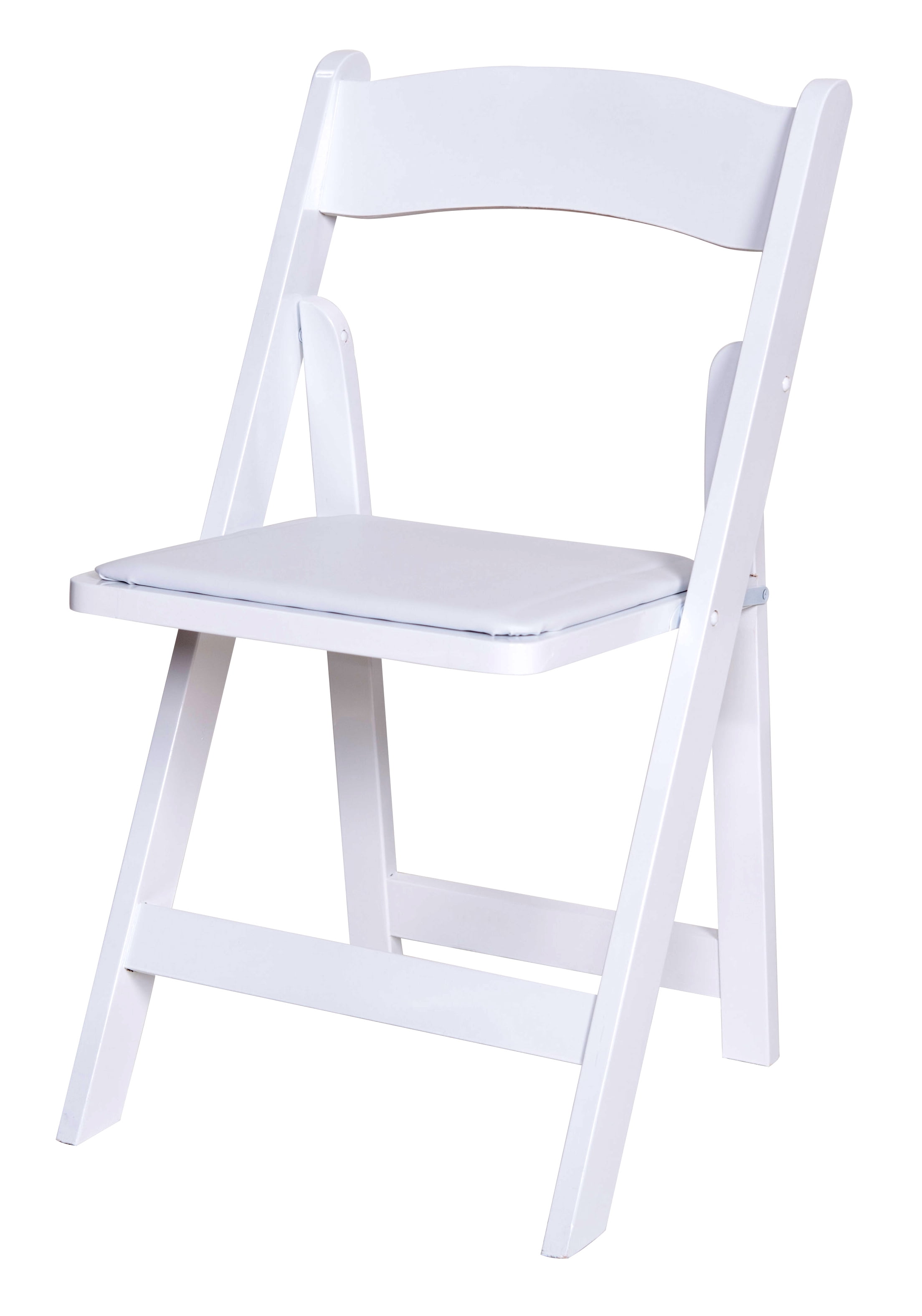 Chair - Classic Wood Folding - White/White Seat (4/Box) - Walmart.com