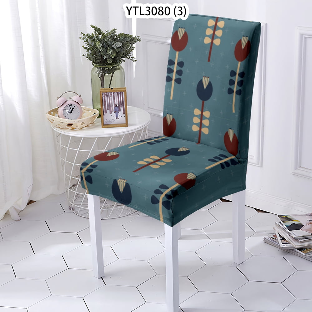Chair Cover Floral Printing Material Chairs CoversChaise ...
