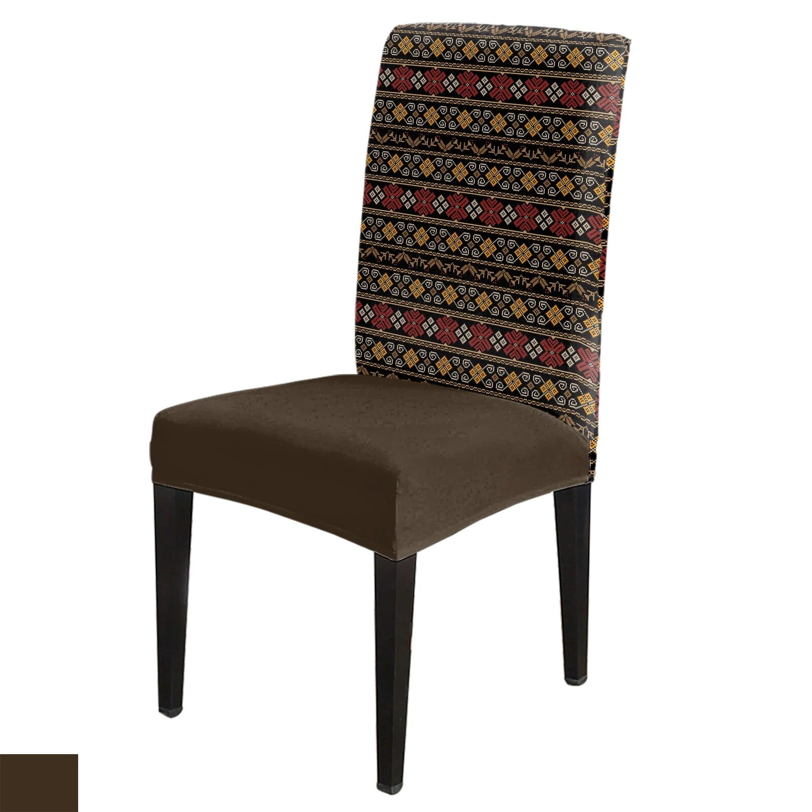 Chair Cover Indian Tribal Style Dining Spandex Elastic Chair Slipcover ...