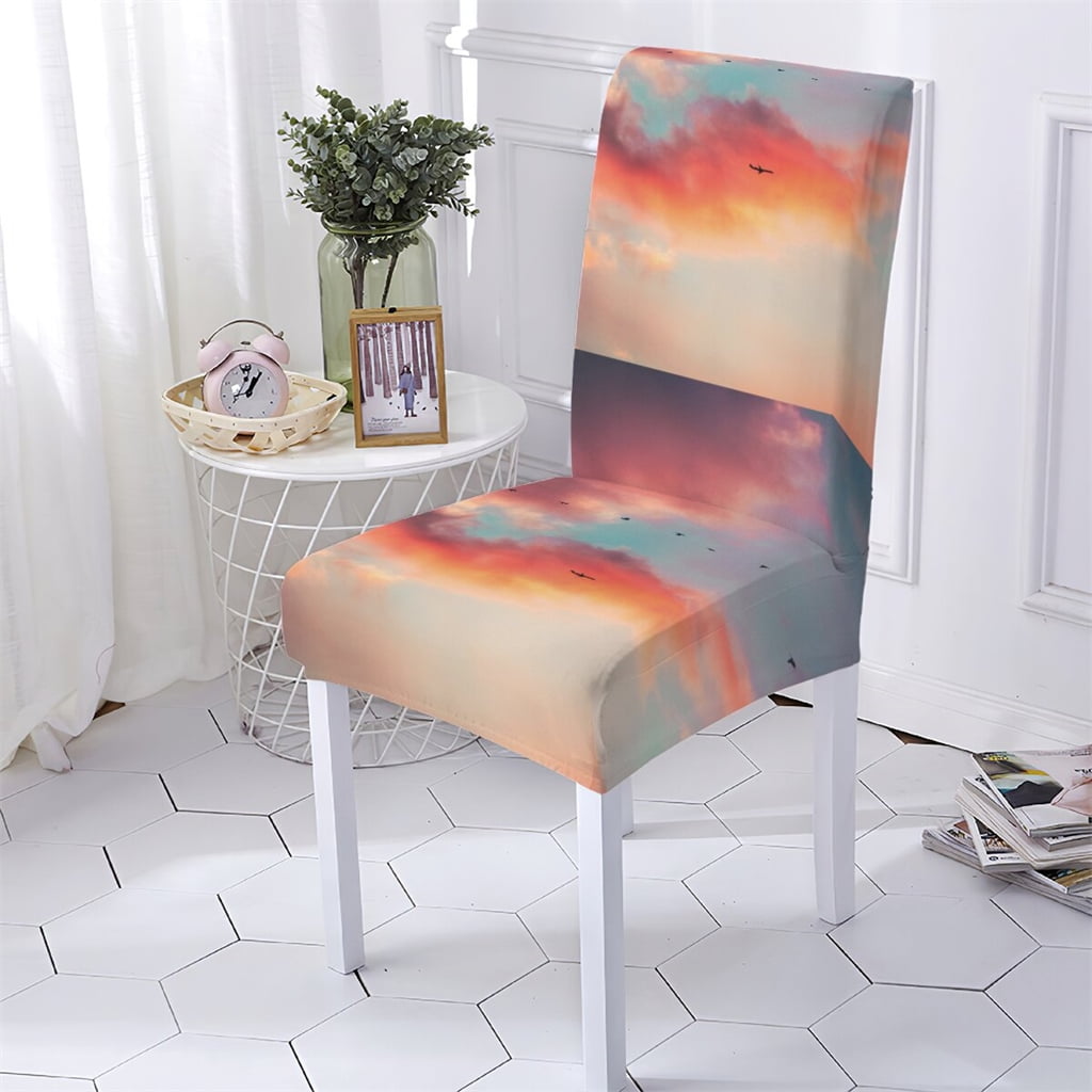 Chair Cover Plant Style Cover Chair Modern Dining Covers For Kitchen ...