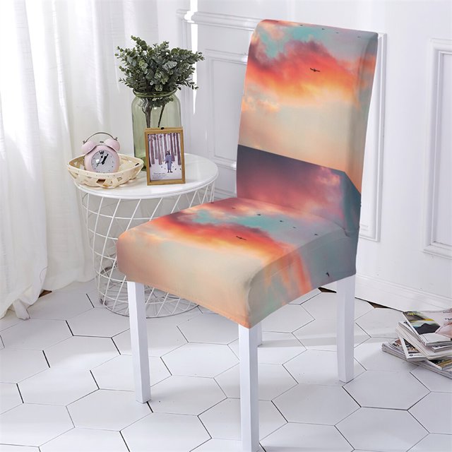 Chair Cover Plant Style Cover Chair Modern Dining Covers For Kitchen ...