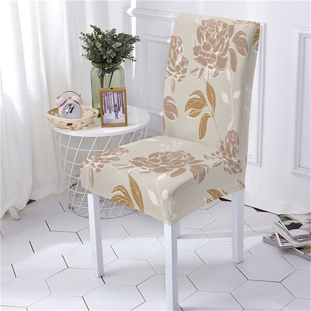 Chair Cover Plant Style Dining Room Covers For Armchairs Flowers ...