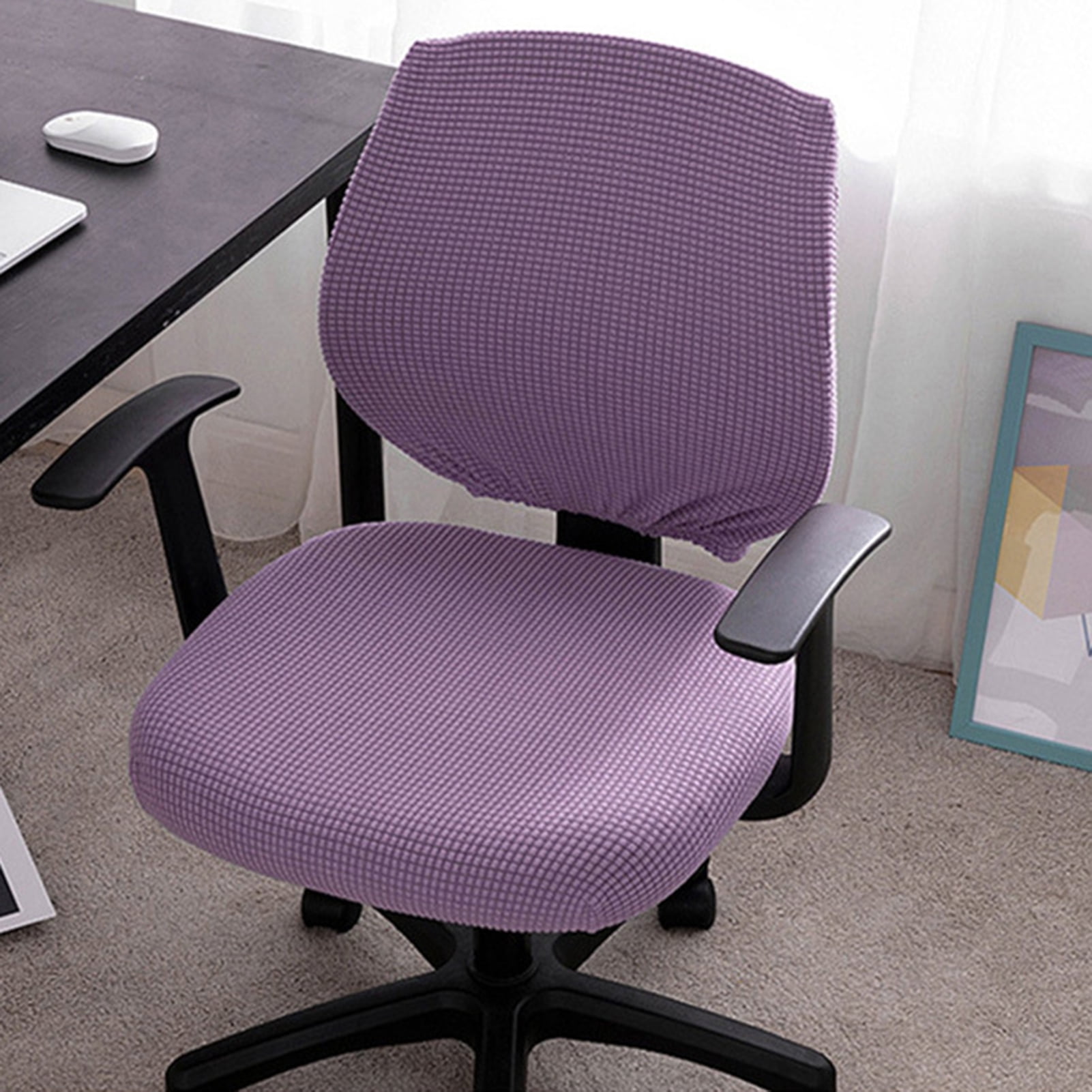 Chair Cover Stretchable Dust-proof Breathable Back Seat Office Split ...