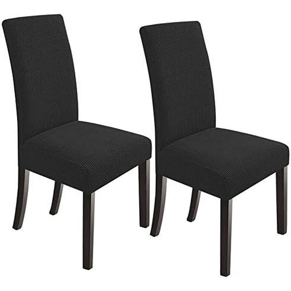 Chair Covers 2 Packs, Dining Chair Slipcovers, Black Parson Chair ...