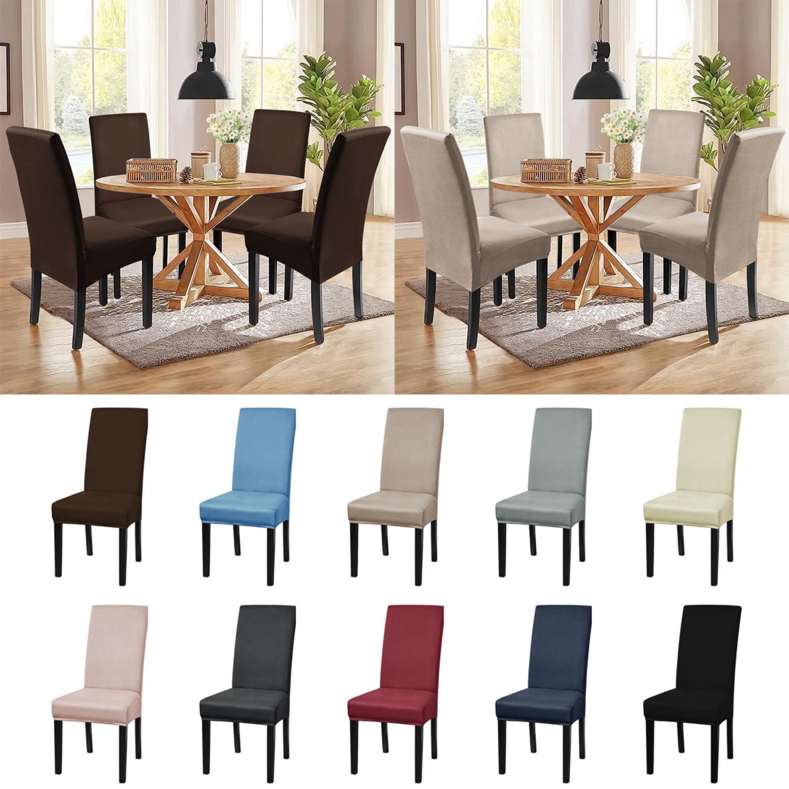 Chair Covers Chair Slipcover Super Fit Stretch Kitchen Chairs ...