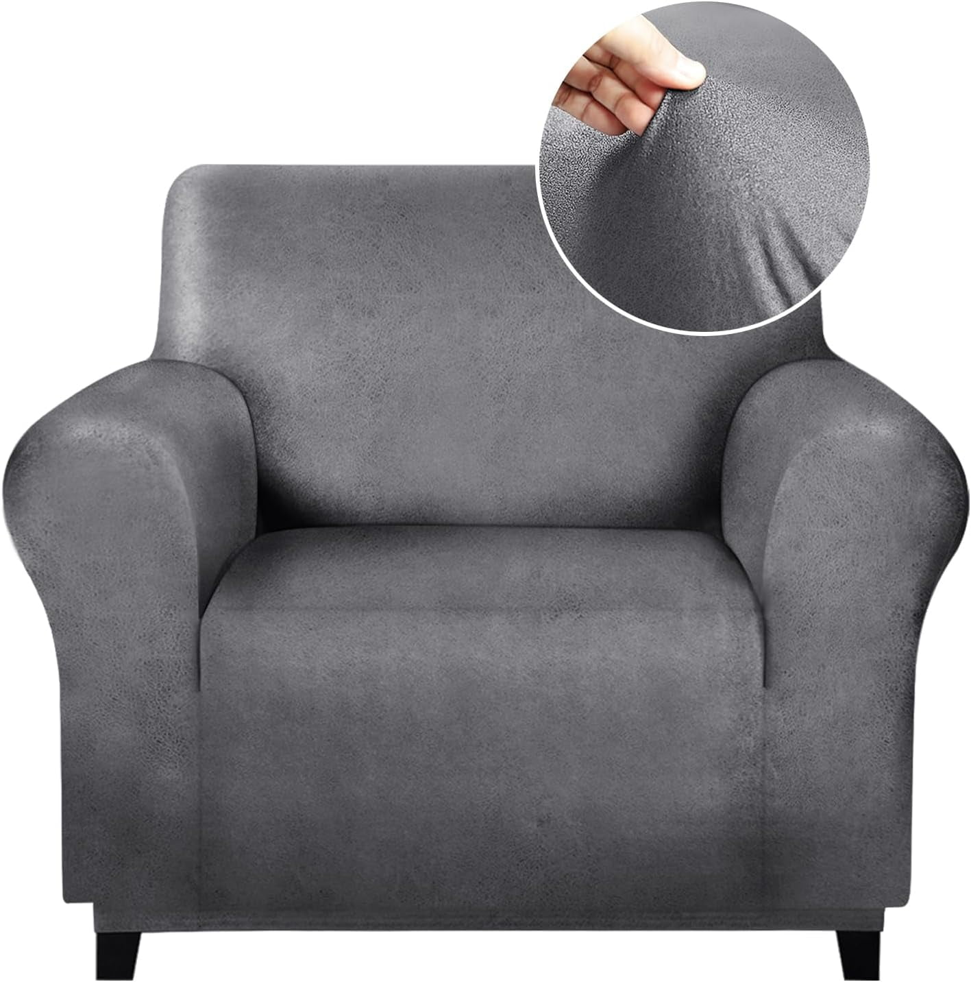 Chair Covers - Couch Cover for Leather Couch, Soft and Washable Chair ...