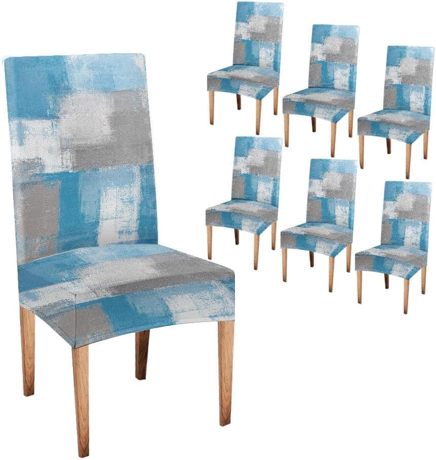 Chair Covers for Dining Chairs, Abstract Art Soft Spandex Stretch ...