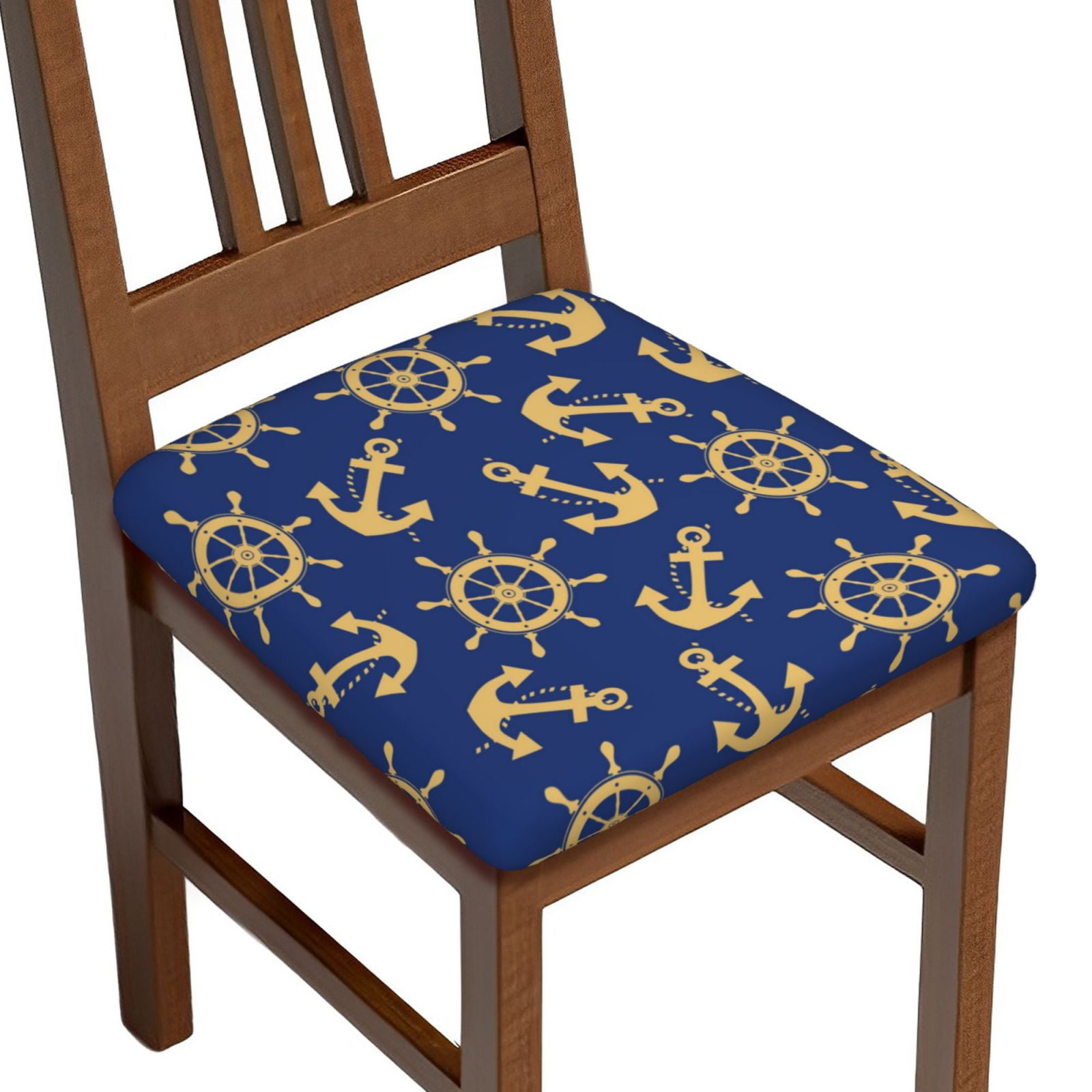 Chair Covers for Dining Chairs - Anchors and Nautical Stretch Removable ...