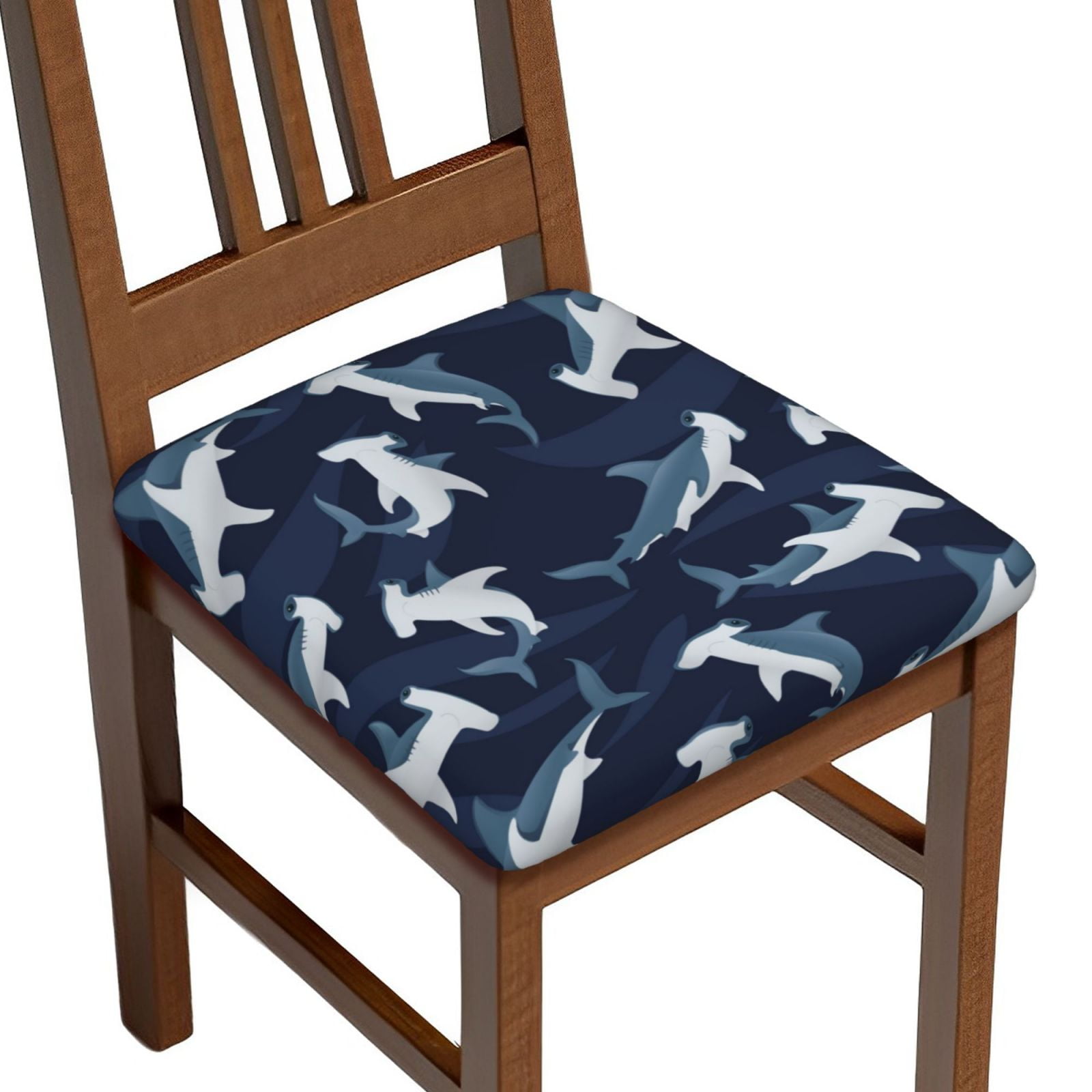 Chair Covers for Dining Chairs - Cartoon Cute Hammerhead Shark Stretch ...