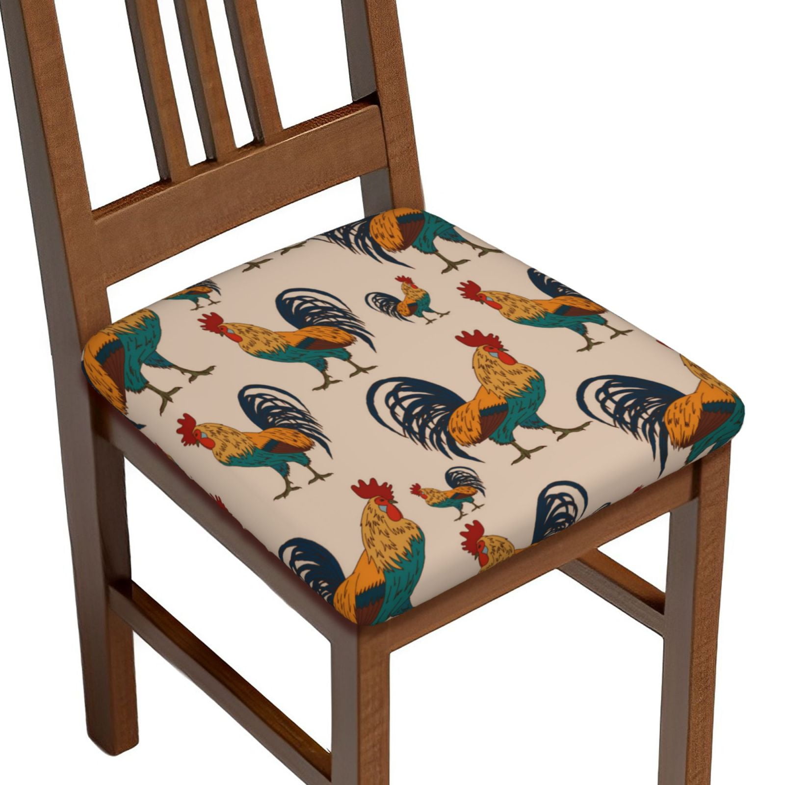 Chair Covers for Dining Chairs - Cartoon Cute Rooster Chicken Stretch ...