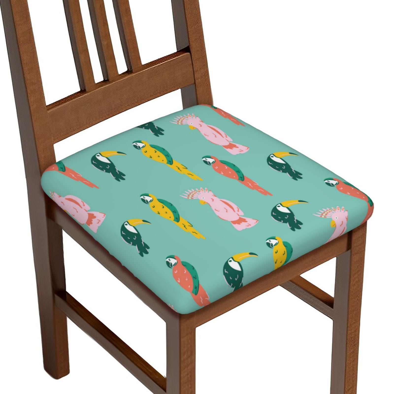 Chair Covers for Dining Chairs - Cute Macaw Cockatoo Toucan Stretch ...