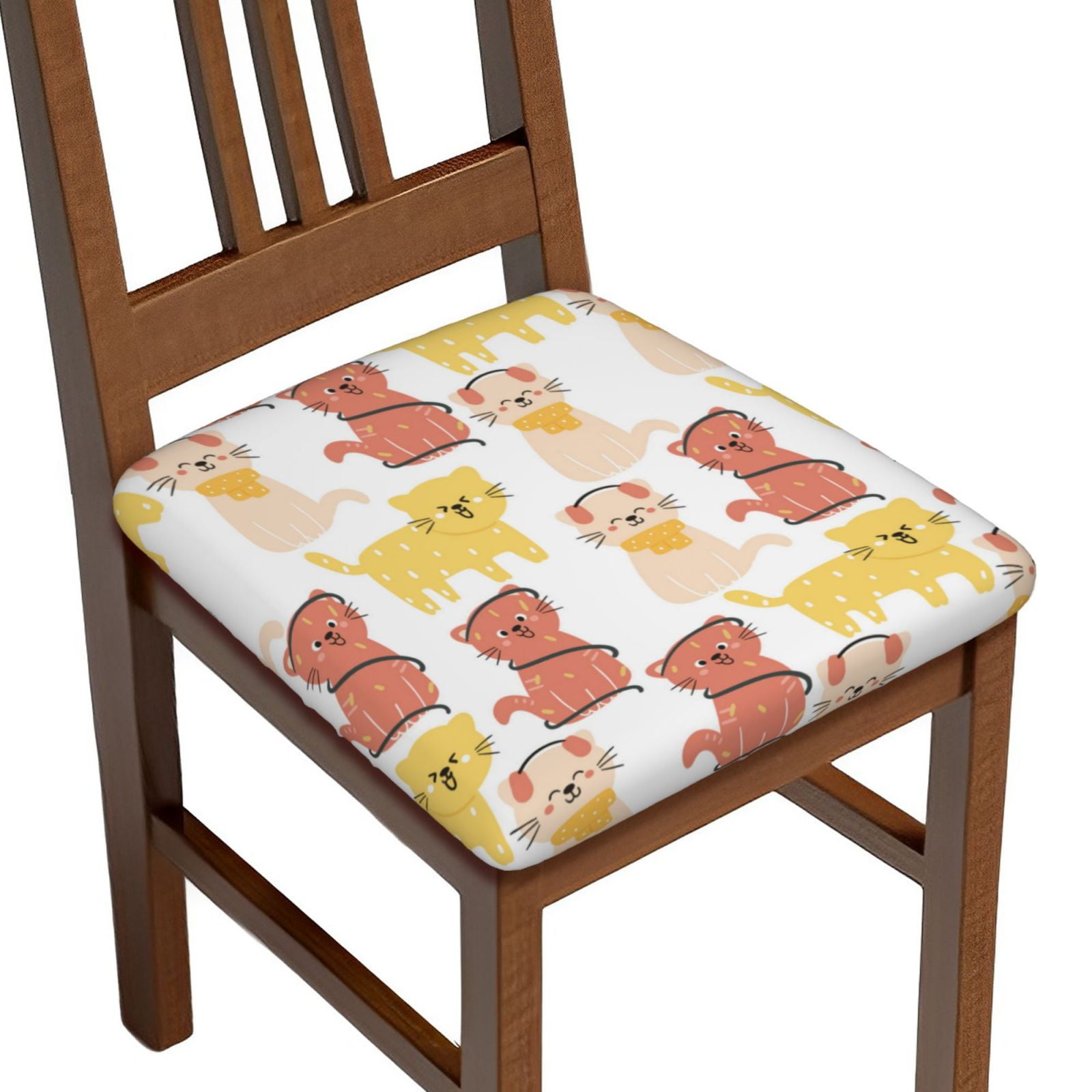 Chair Covers for Dining Chairs - Cute Painted Cartoon Cat Stretch ...