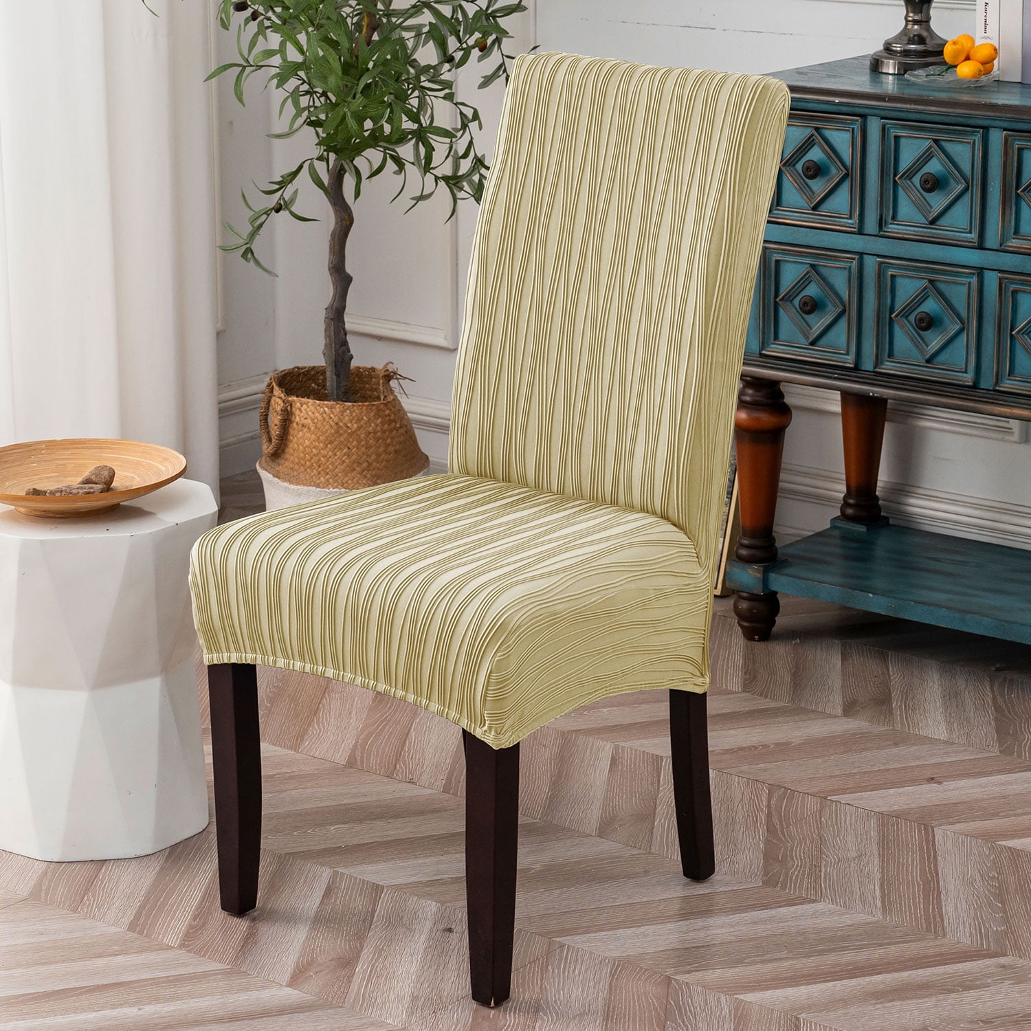 Chair Covers for Dining Chairs, Dining Room Chair Covers, Stretch ...