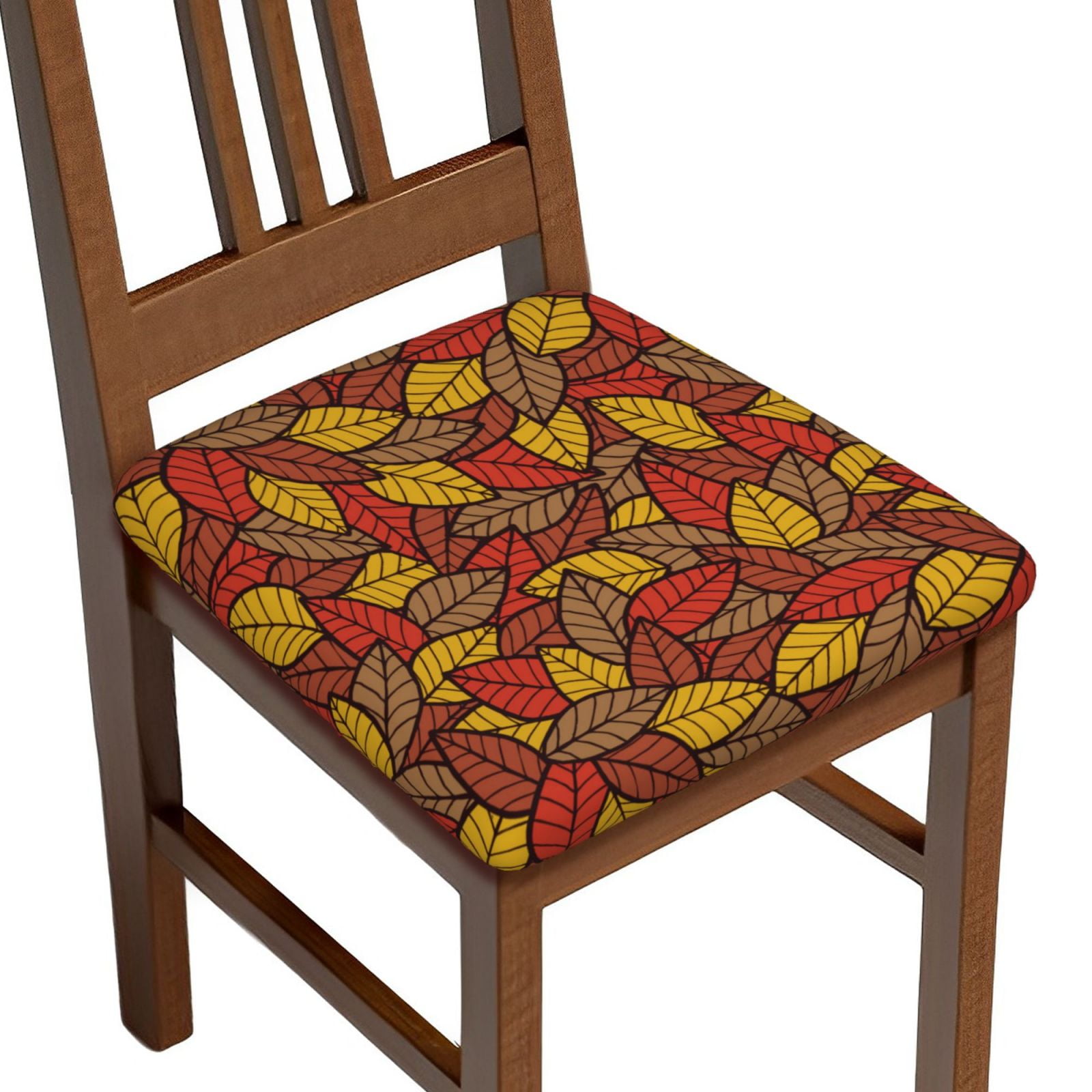 Chair Covers for Dining Chairs - Fall leaves Stretch Removable Seat ...