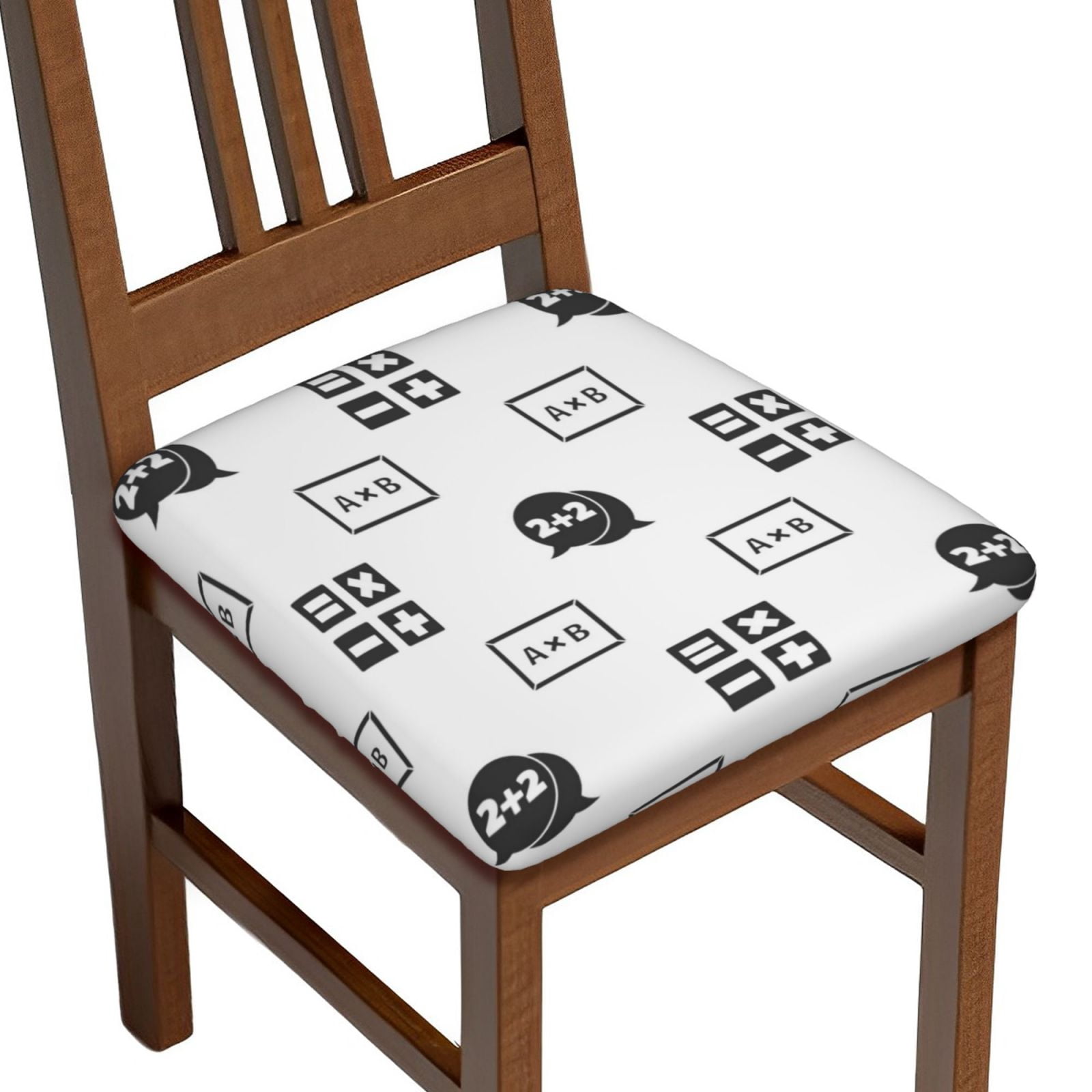 Chair Covers for Dining Chairs - Math algorithm Print Stretch Removable ...