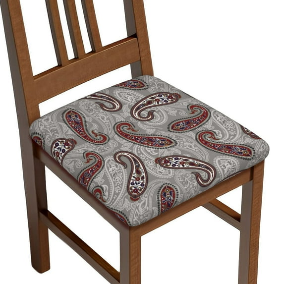 Chair Covers for Dining Chairs - Paisley Pattern No.9063 Stretch ...