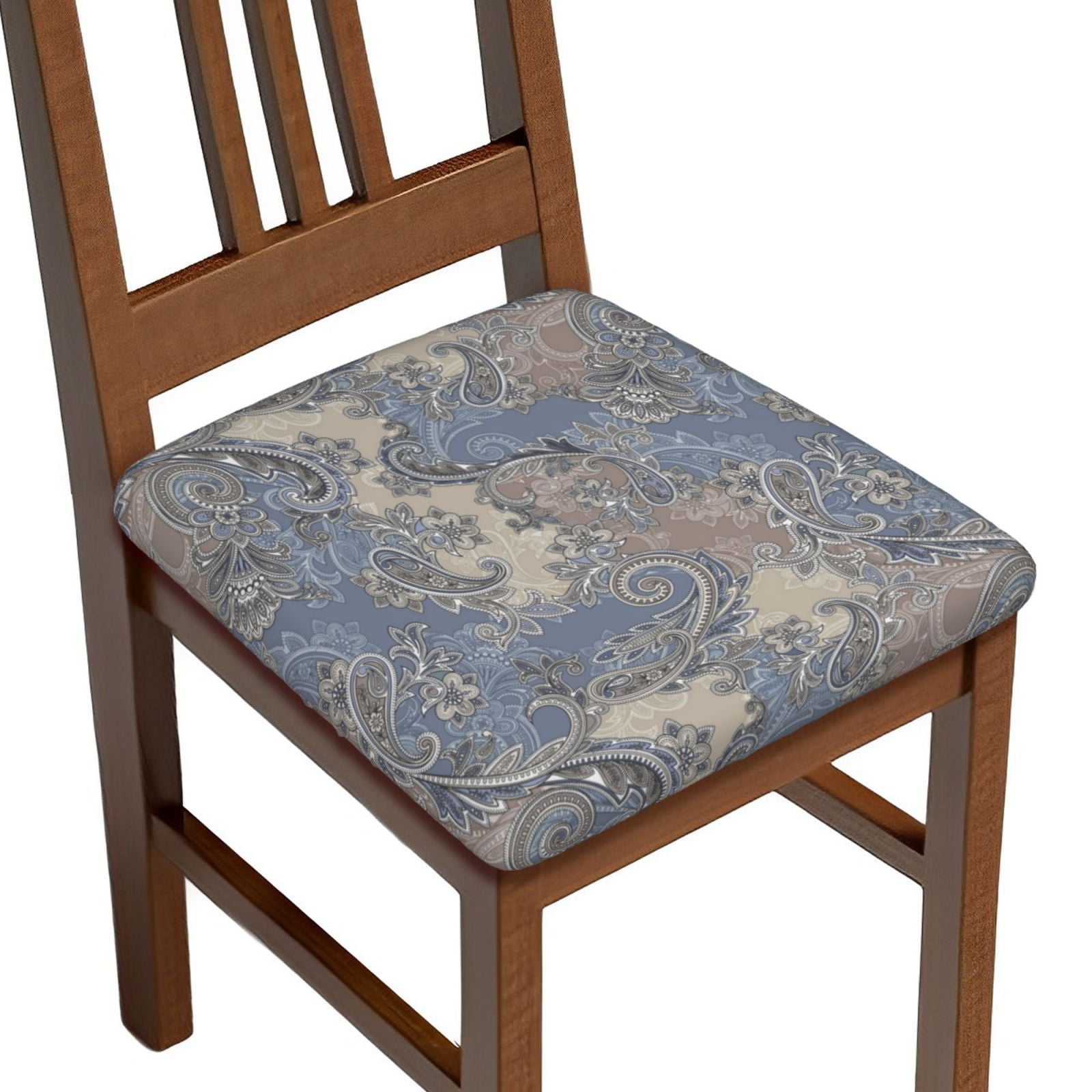 Chair Covers for Dining Chairs - Paisley Pattern No.9066 Stretch ...