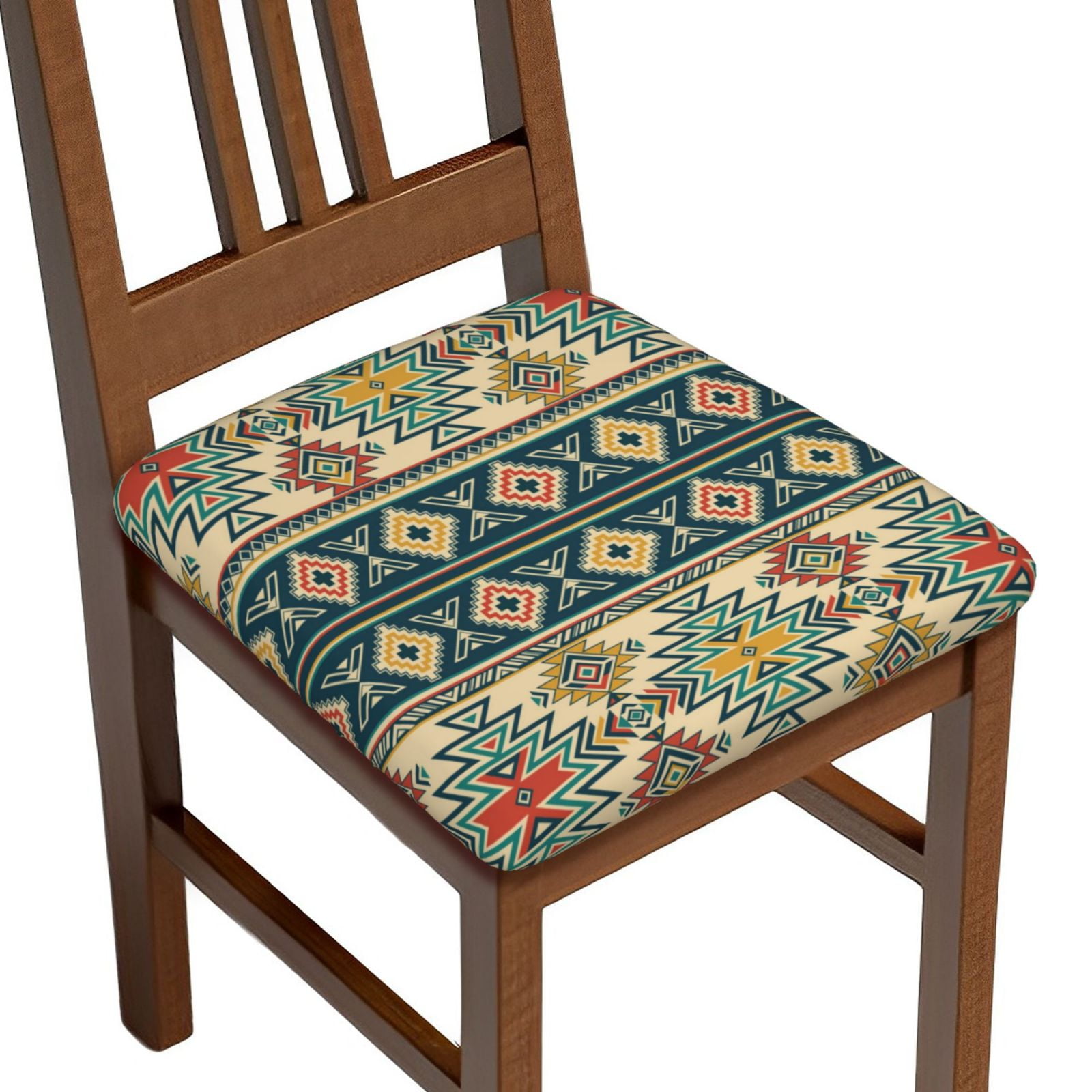 Chair Covers for Dining Chairs - Traditional Tribal Aztec1 Stretch ...