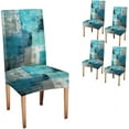 Chair Covers for Dining Chairs,Turquoise Teal Chiar Covers Slipcover ...