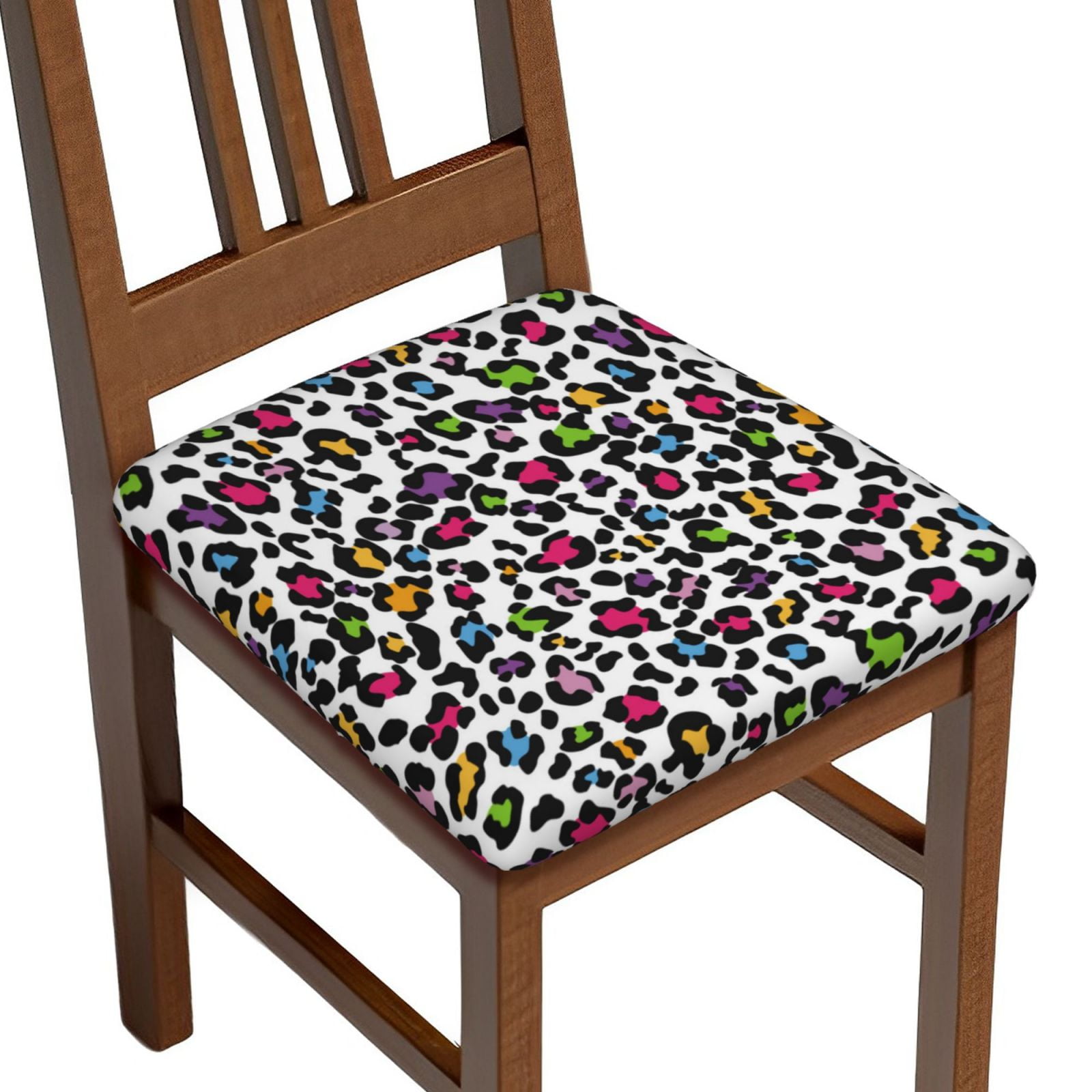 Chair Covers for Dining Chairs - colorful leopard print Stretch ...