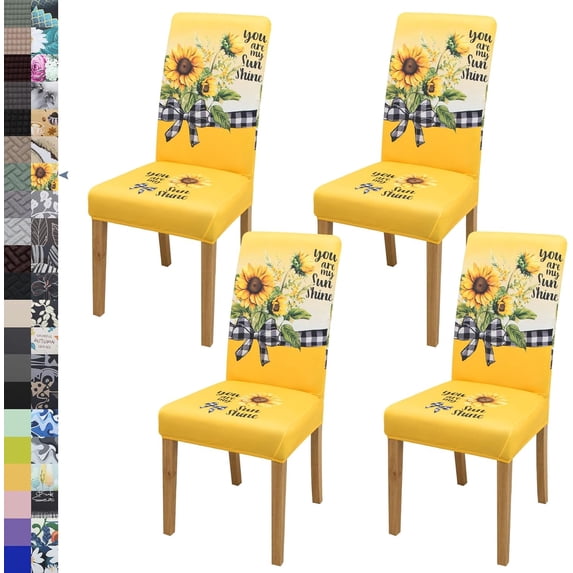 Chair Covers,Dining Room Chair Covers Set of 4,Stretch Kitchen Chair ...