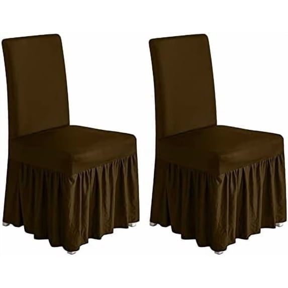 Chair Covers for Dining Room Set of 2 Stretch Chair Slipcovers with ...