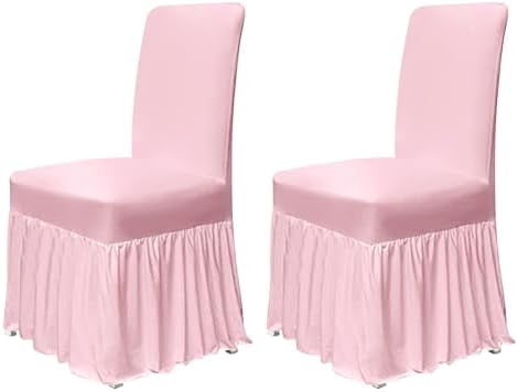 Chair Covers for Dining Room Set of 2 Stretch Chair Slipcovers with ...