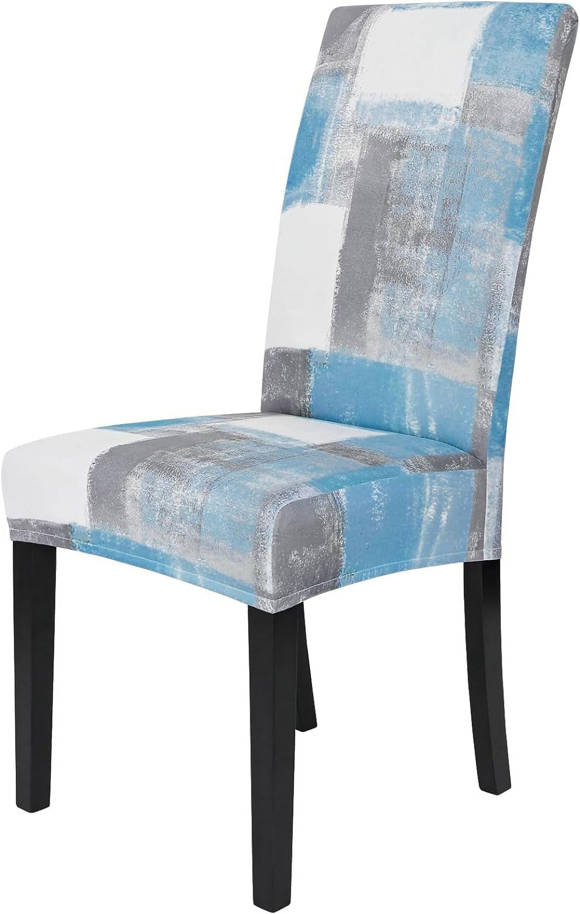 Chair Covers for Dining Room Set of 4, Spandex Stretch Dining Room ...