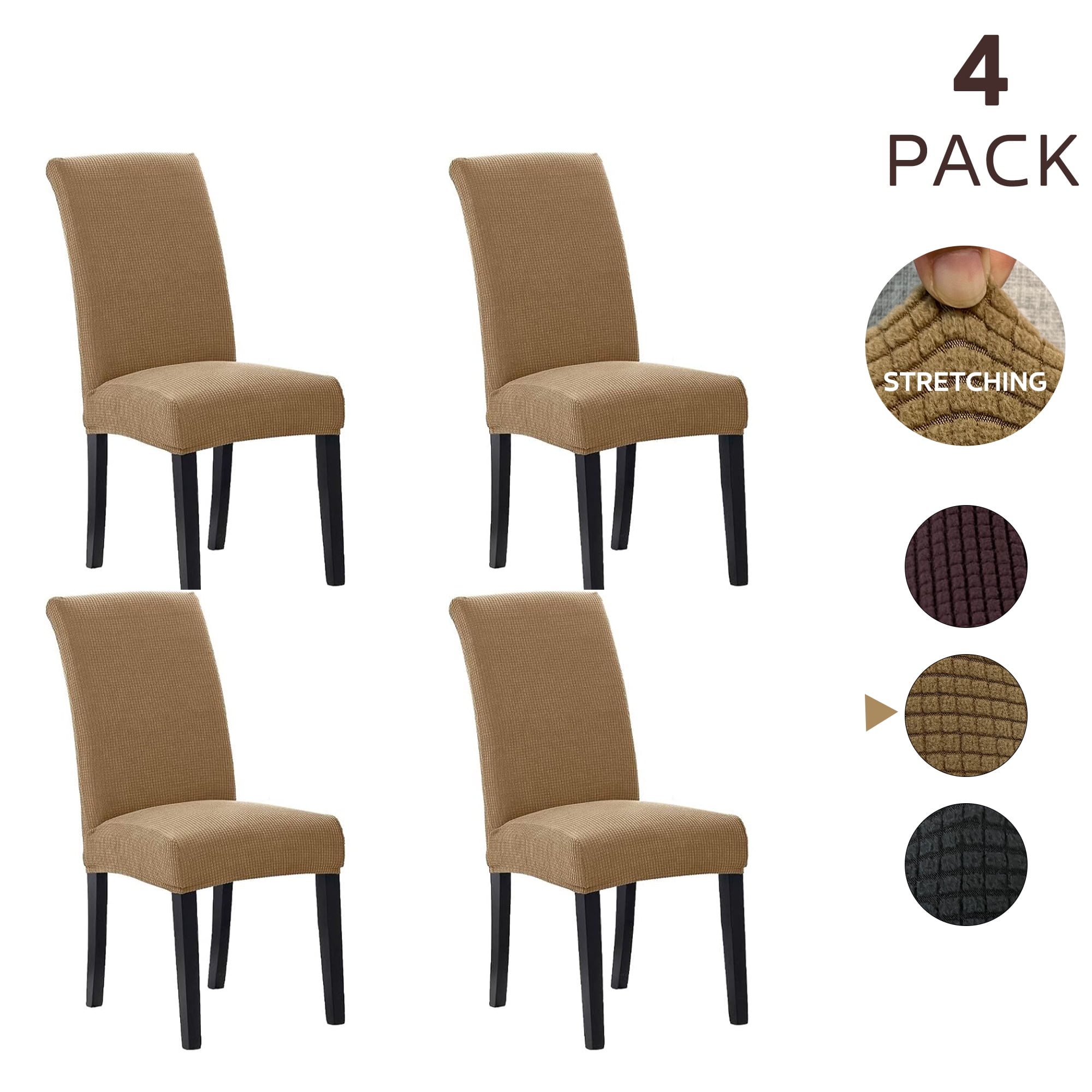 Chair Covers, Dining Room Chair Covers, Stretch Kitchen Chair Covers ...