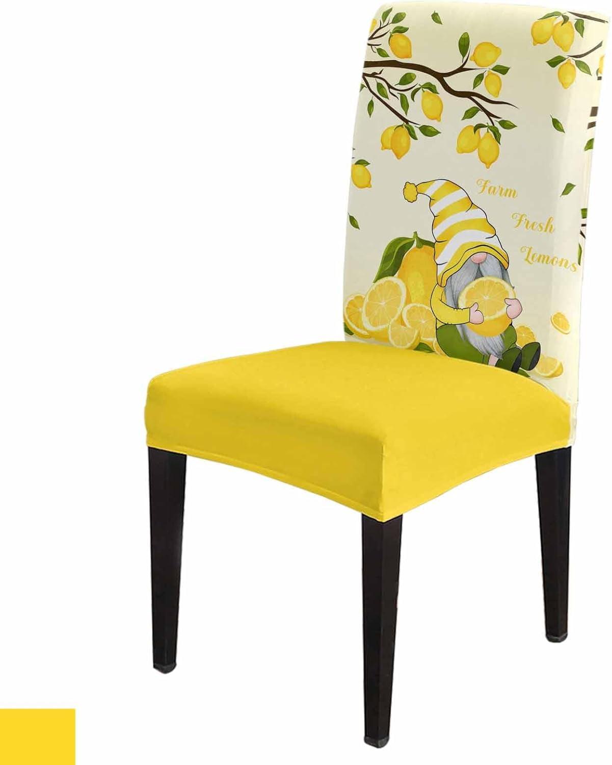 Chair Covers Lemon Gnome Dining Chair Slipcovers Summer Lemon Tree ...
