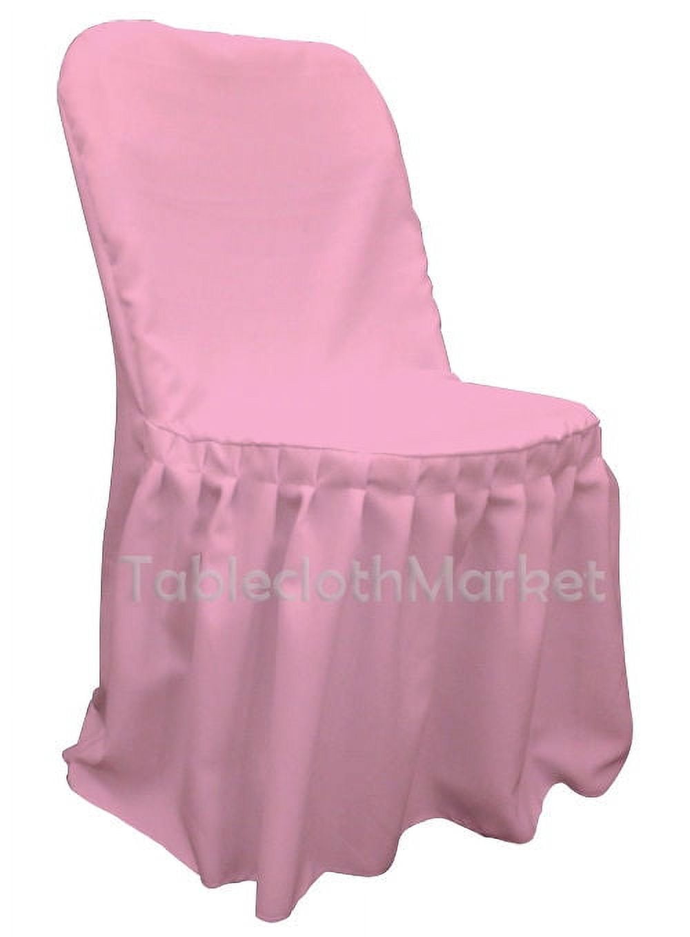 Chair Covers PLEATED polyester Wedding Party Decorations Folding Chair ...