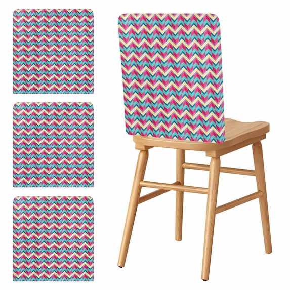 Chair Covers Set of 4 Abstract Geometric Chair Slipcover Protector ...
