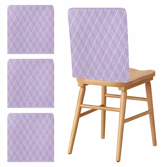 Chair Covers Set of 4 Abstract Wave Lines Chair Slipcover Protector ...