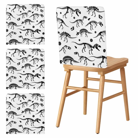 Chair Covers Set of 4 Dinosaur Fossils Chair Slipcover Protector ...