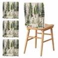 Chair Covers Set of 4 Forest Animal Chair Slipcover Protector Stretch ...