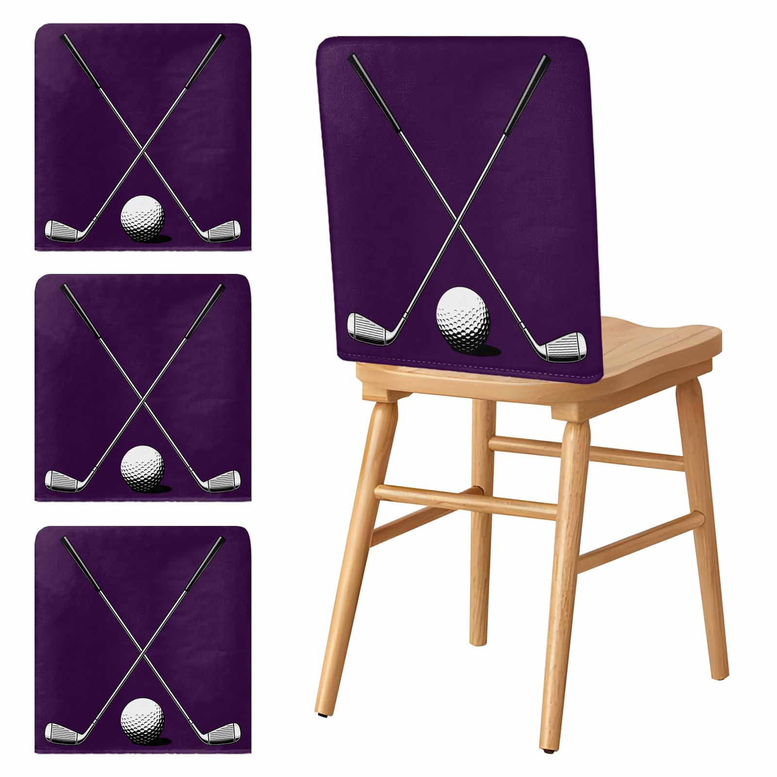 Chair Covers Set of 4 Golf Ball Club Chair Slipcover Protector Stretch ...