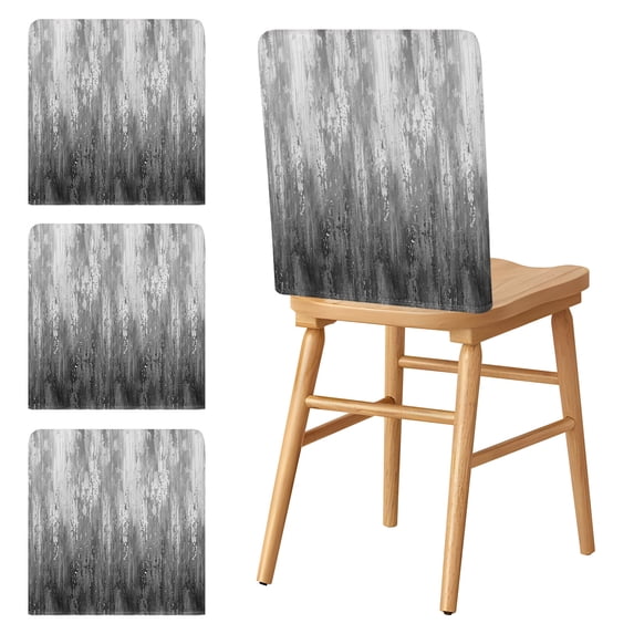 Chair Covers Set of 4 Grey Brushes Graffiti Chair Slipcover Protector ...