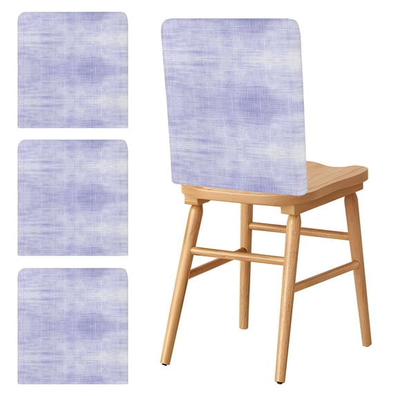 Chair Covers Set of 4 Lavender Linen Texture Chair Slipcover Protector ...