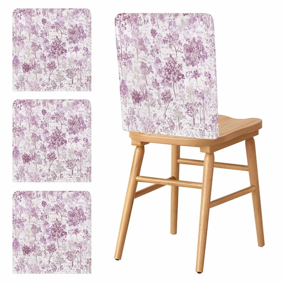 Chair Covers Set of 4 Maple Tree Pine Chair Slipcover Protector Stretch ...