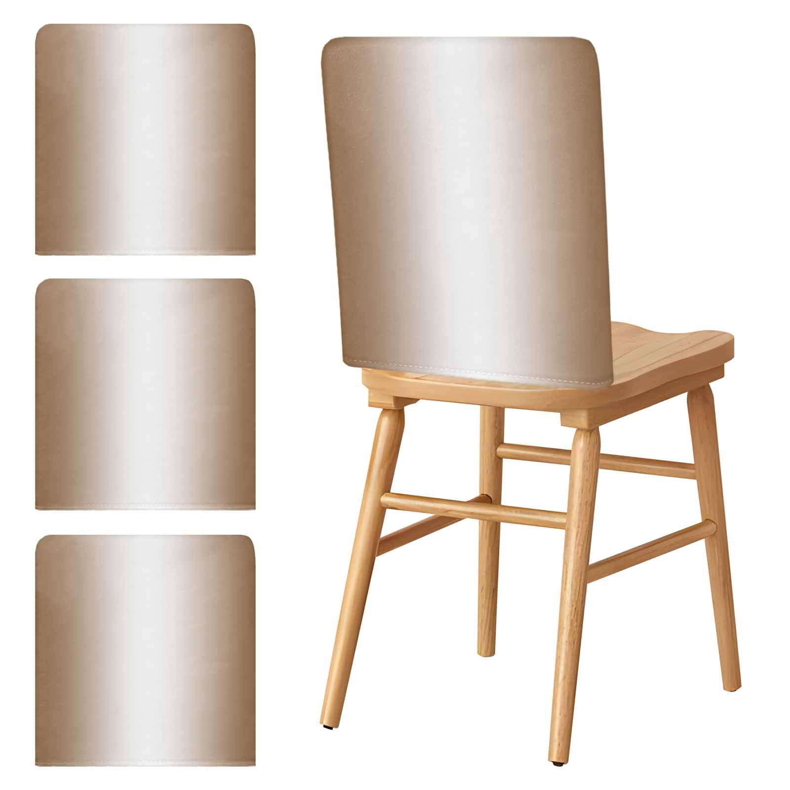 Chair Covers Set of 4 Ombre Beige Chair Slipcover Protector Stretch ...