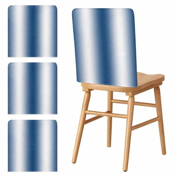 Chair Covers Set of 4 Ombre Lake Blue Chair Slipcover Protector Stretch ...