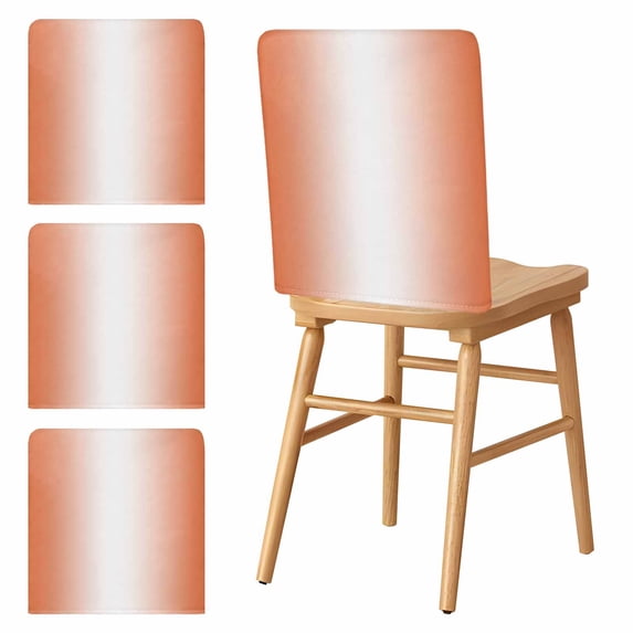 Chair Covers Set of 4 Ombre Orange Chair Slipcover Protector Stretch ...