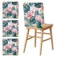 Chair Covers Set of 4 Pink Starfish Shell Chair Slipcover Protector ...