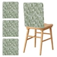 Chair Covers Set of 4 Sage Green Ink Splash Chair Slipcover Protector ...